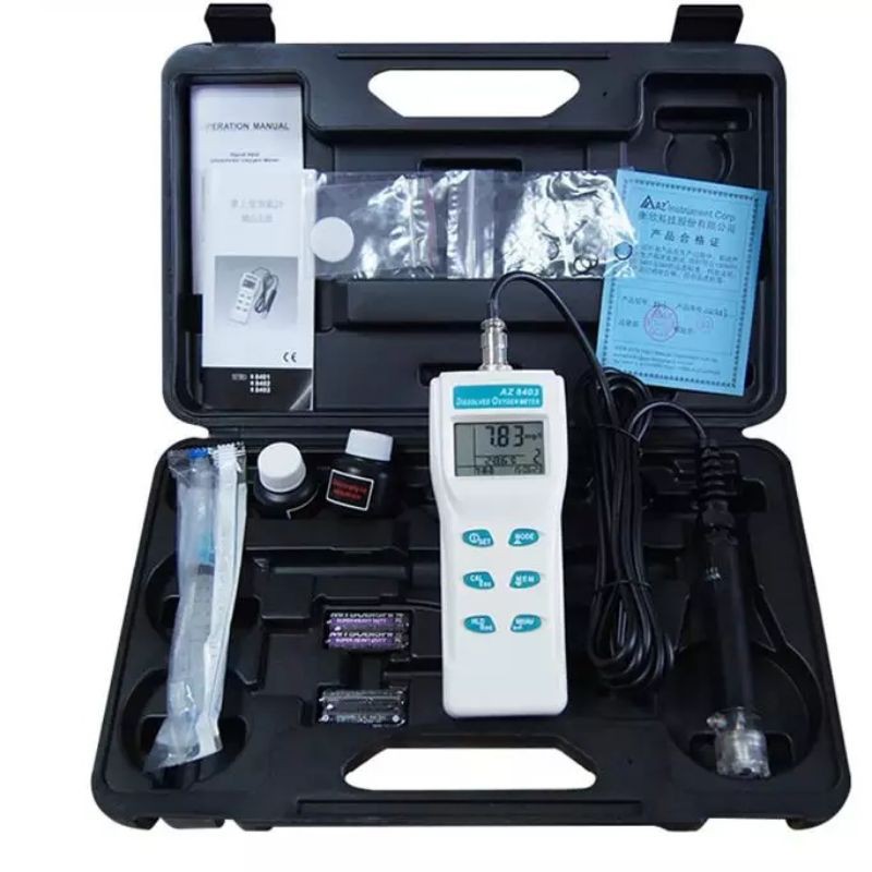 Jual Alat ukur kadar oksigen dalam air atau DO Meter type AZ8403 ...