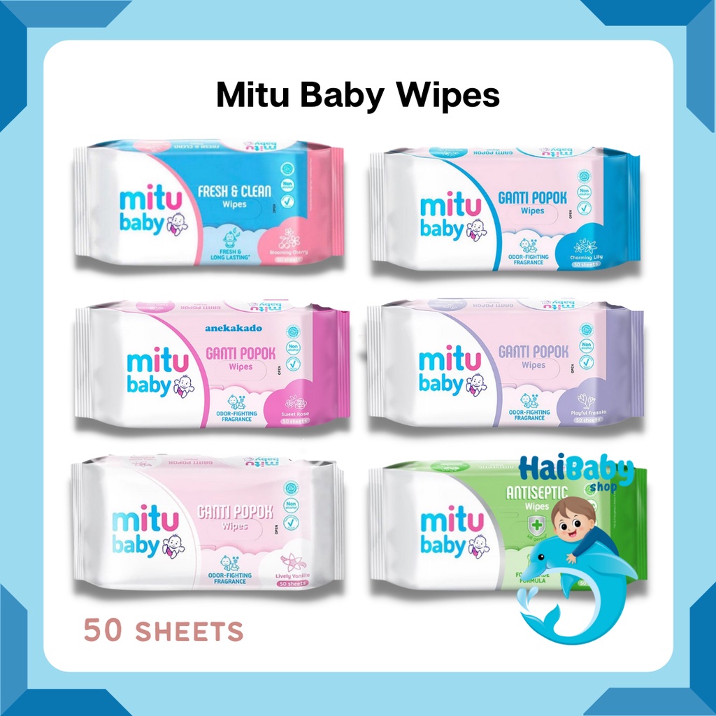 Jual MITU BABY WIPES 50'S BELI 1 GRATIS 1 ML(TISSUE BASAH) | Shopee ...