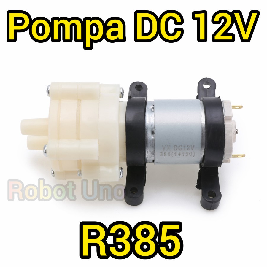 Jual Pompa 12V DC Air Mini Aquarium Fish Tank 12 V Water Pump 12V R385 ...