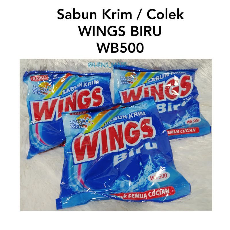Jual Wings Biru WB500 Sabun Colek/Krim | Shopee Indonesia
