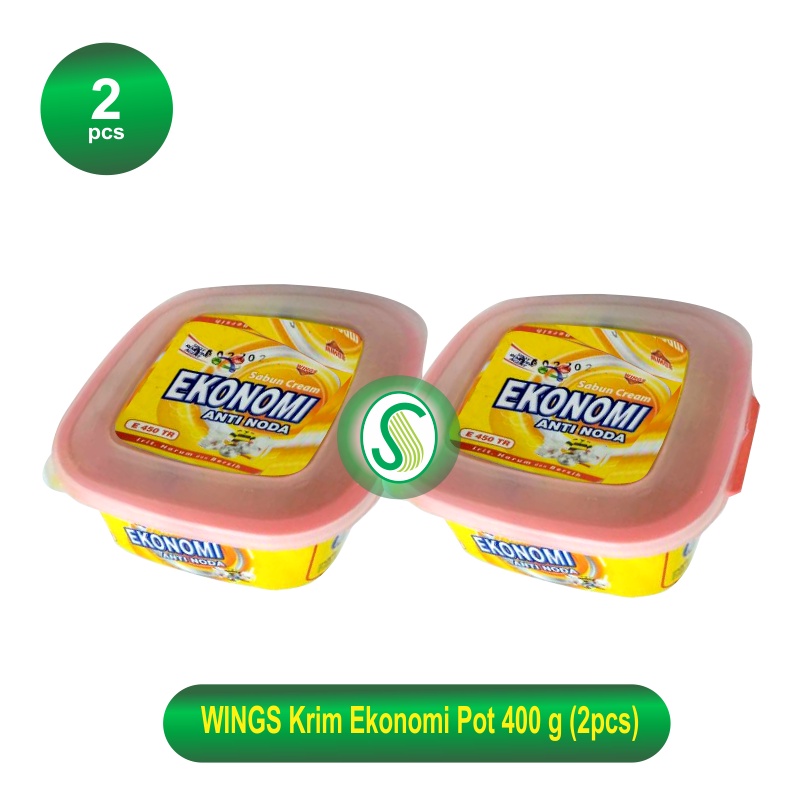 Jual WINGS Sabun Krim Colek EKONOMI Kemasan Box/Pot - 450gr (2pcs ...