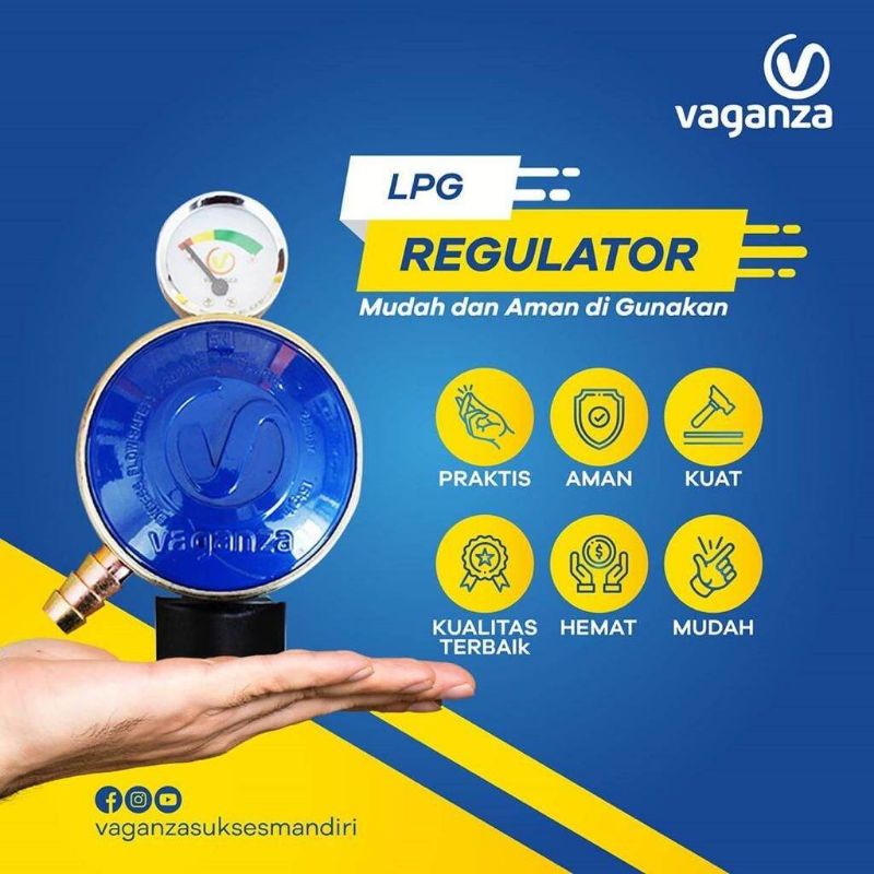 Jual regulator vaganza original free selang regulator | Shopee Indonesia