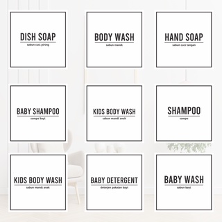 Jual Stiker botol sabun premium - stiker sabun mandi - stiker shampoo ...