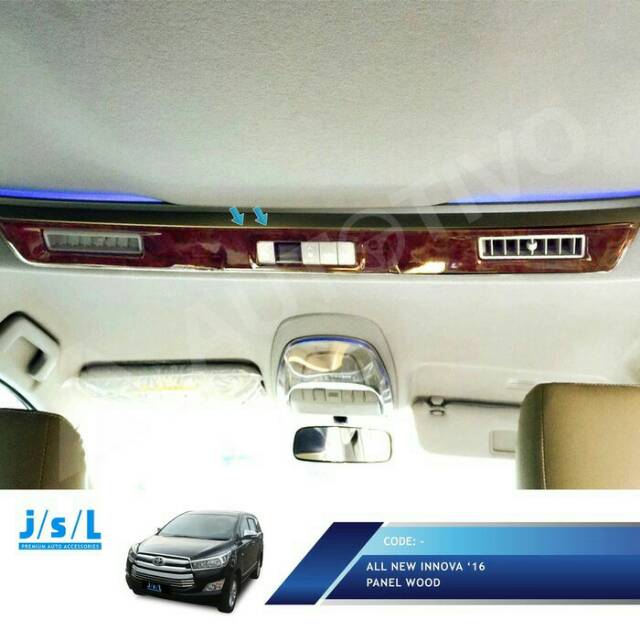 Jual Panel motif kayu lubang ac interior toyota all new innova reborn ...