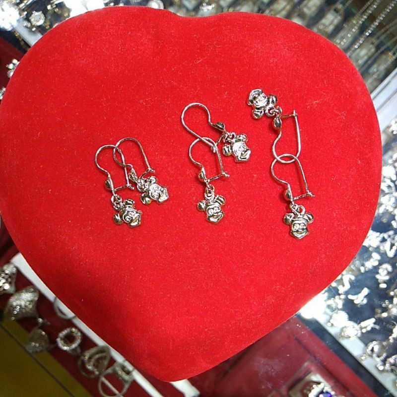 Jual anting anak gantung mickey mouse perak 925/ anting baby/ perak ...