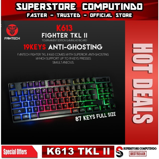 Jual Fantech K613 FIGHTER TKL II - Gaming Keyboard Indonesia|Shopee Indonesia