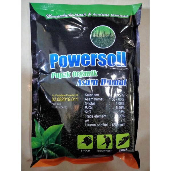 Jual POWERSOIL 1KG (Pupuk Pembenah Tanah) Humic Acid 60% power soil | Shopee Indonesia