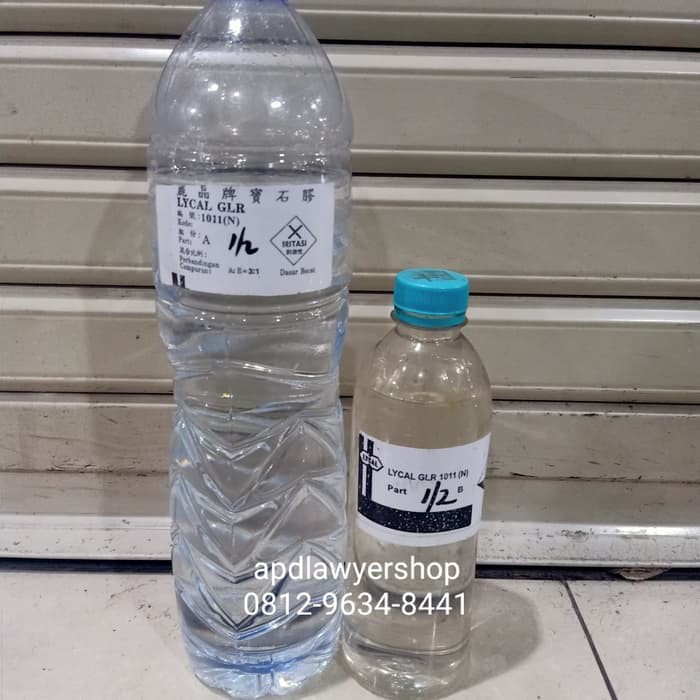 Jual Resin Cairan Lycal Resin 1/2 3:1 Plus Katalis Type A Kode 1011 (N ...