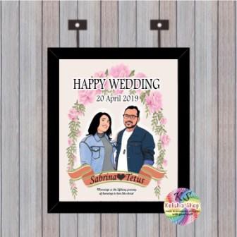 Jual Pigura Custom Vector Kartun Murah UK 10R (pigura+cetak) | Shopee ...