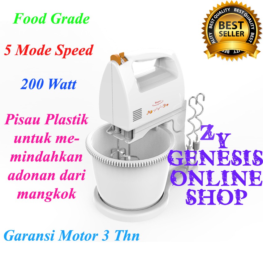 Jual Stand Mixer Maspion MT 1140 Kapasitas 2 Liter Indonesia|Shopee ...