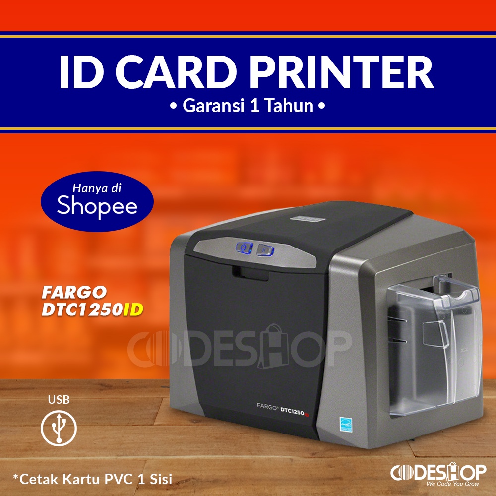 Jual Printer ID Card Fargo DTC1250ID / DTC1250 / DTC-1250ID / DTC 1250 ...