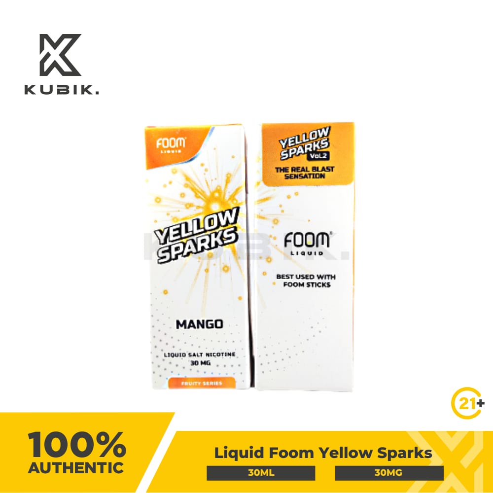 Jual Liquid Foom Yellow Sparks Mango Salt Nic 30ML by Foom | Shopee ...