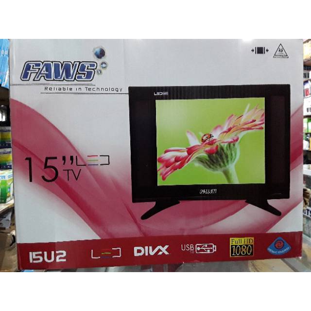 Jual TV LED TV FAWS 15" 15inch HD TV - TV Monitor | Shopee Indonesia