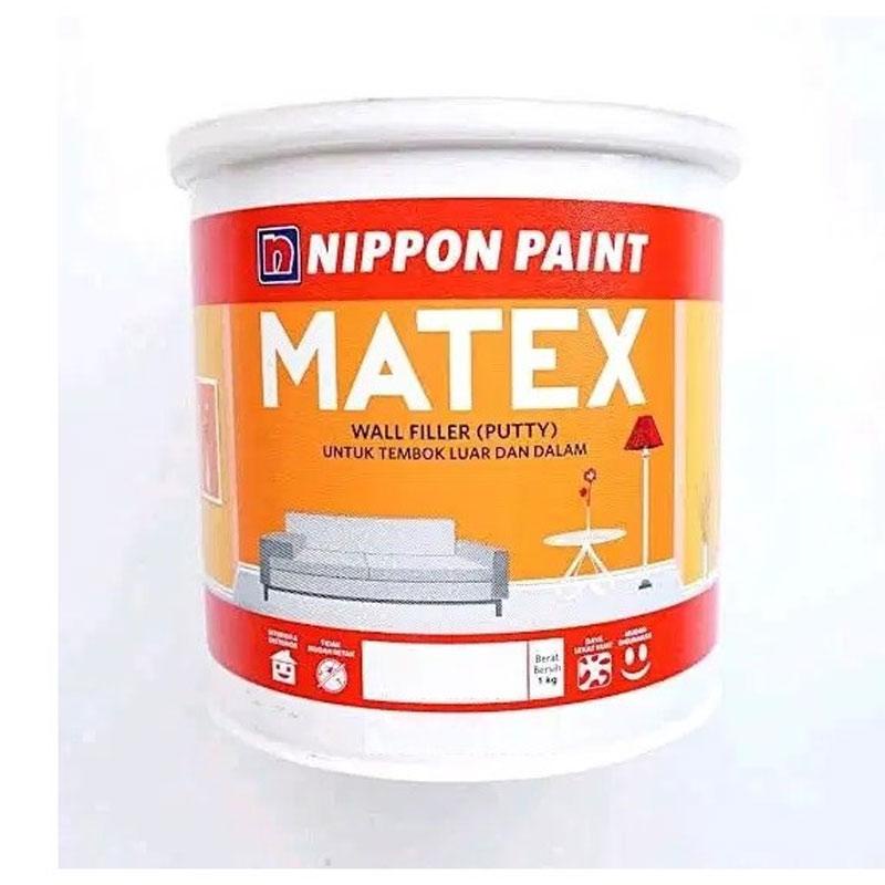 Jual Cat Plamir Dempul Tembok Nippon Matex Putty 1kg | Shopee Indonesia