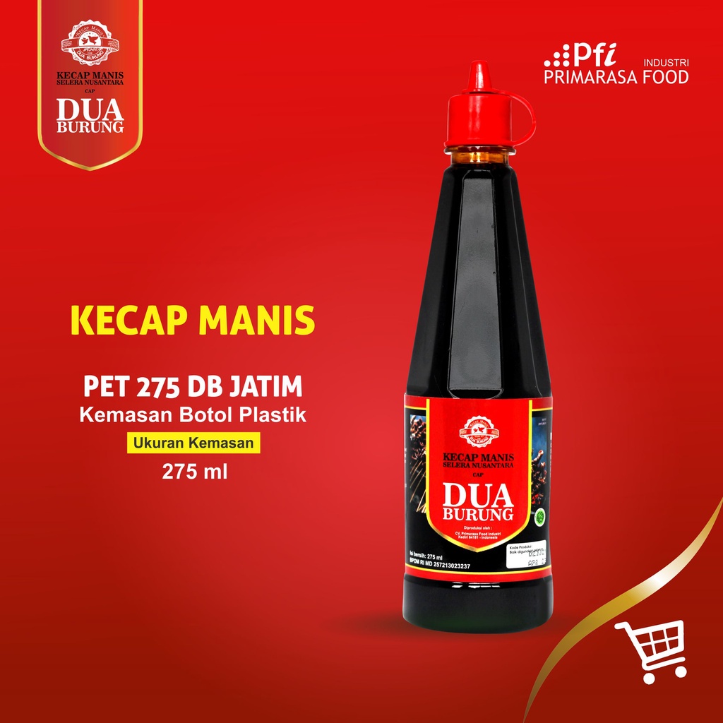 Jual Kecap Manis Dua Burung 275ml (Kemasan Botol Plastik) | Shopee ...