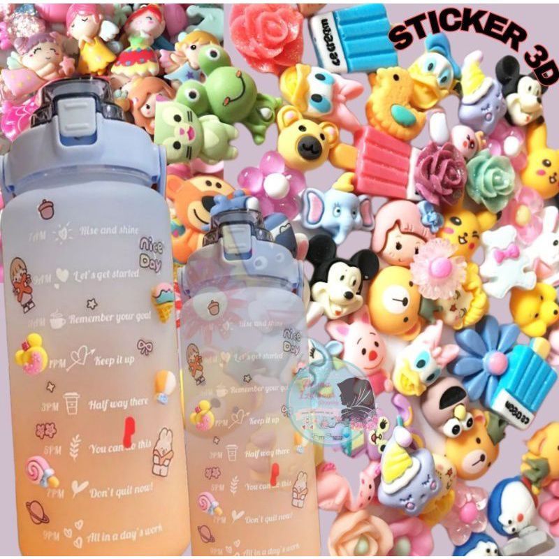 Jual 4 buah sticker 3d karakter Timbul Multipurpose | Shopee Indonesia