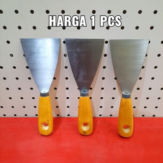 Jual Kapi Cat Gagang Kayu 3 inch AP Scraper Pisau Dempul Kape Pengerok ...