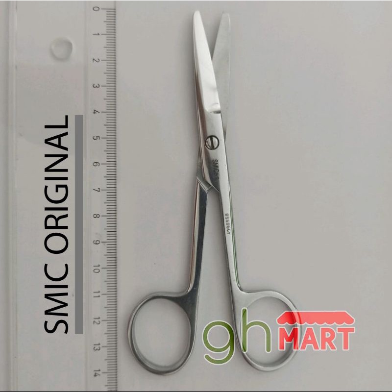 Jual Smic Gunting Bedah Operasi Lurus Tumpul Tumpul 14 cm Original ...