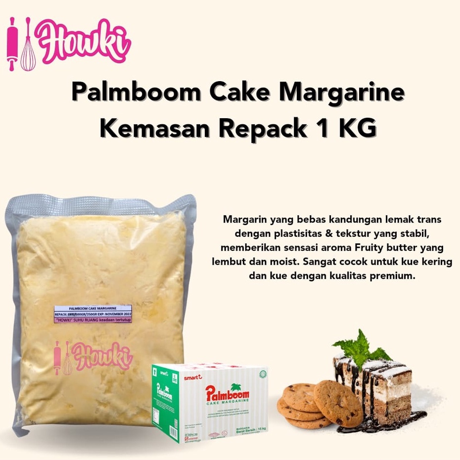 Jual PALMBOOM Cake Margarine Repack 1kg Indonesia|Shopee Indonesia