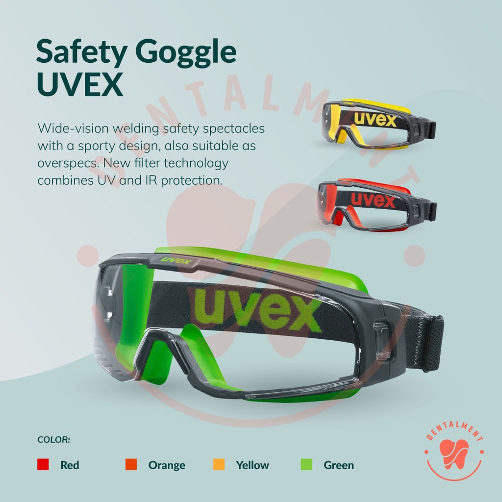 Jual UVEX USonic Wide-vision Goggle ( UVEX U-Sonic ) | Shopee Indonesia
