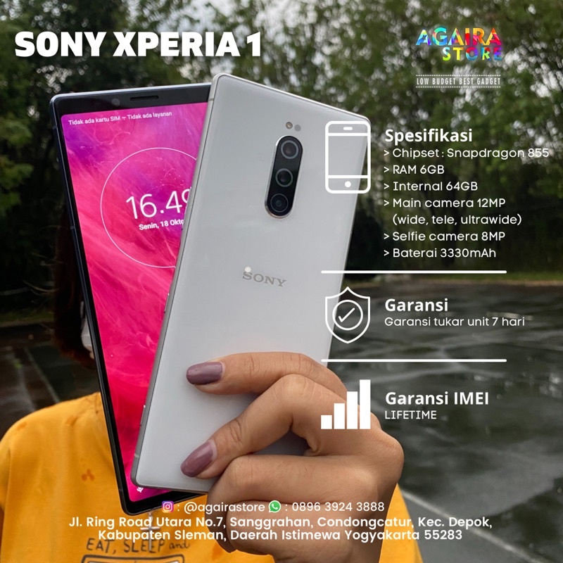 Jual SONY XPERIA 1 SECOND ORIGINAL | Shopee Indonesia
