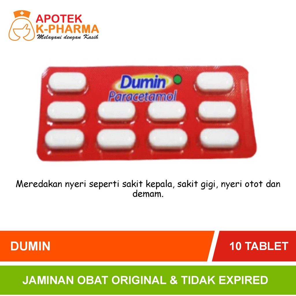 Jual Dumin Strip Isi 10 Tablet Obat Original Actavis | Shopee Indonesia