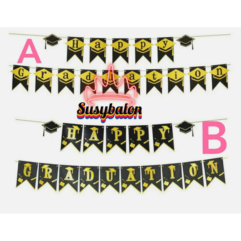 Jual banner happy graduation | Shopee Indonesia