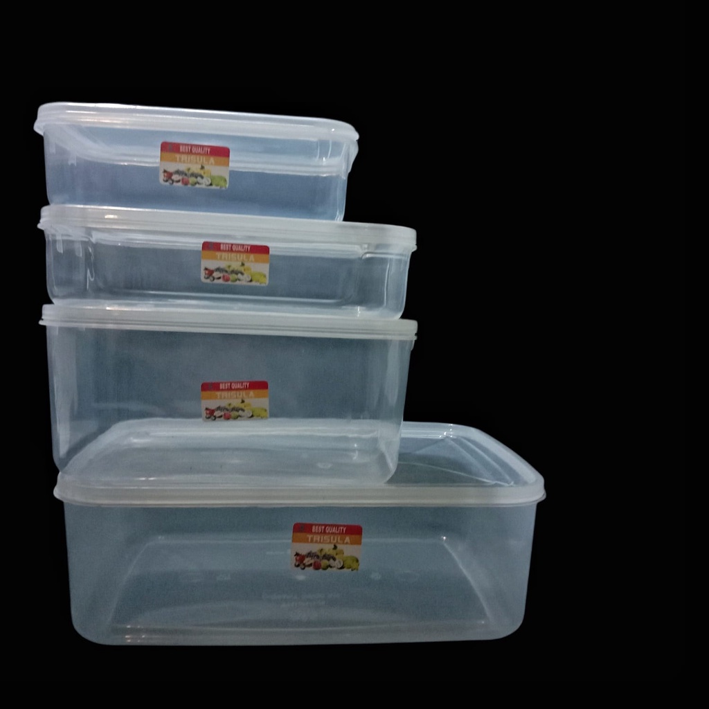 Jual FoodBox/tempat makan/kotak/ Toples wadah Bening sealware KMP transparan ( 900, 1800, 3500ml ...