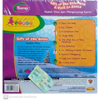 Jual Barney Gift of The Dinos and A Visit to Santa | VCD Original ...