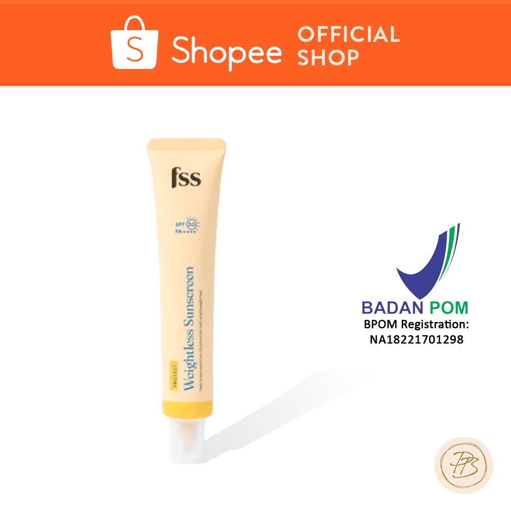 Jual FSS Weightless Sunscreen SPF 50 PA ++++ - 50ml | Shopee Indonesia