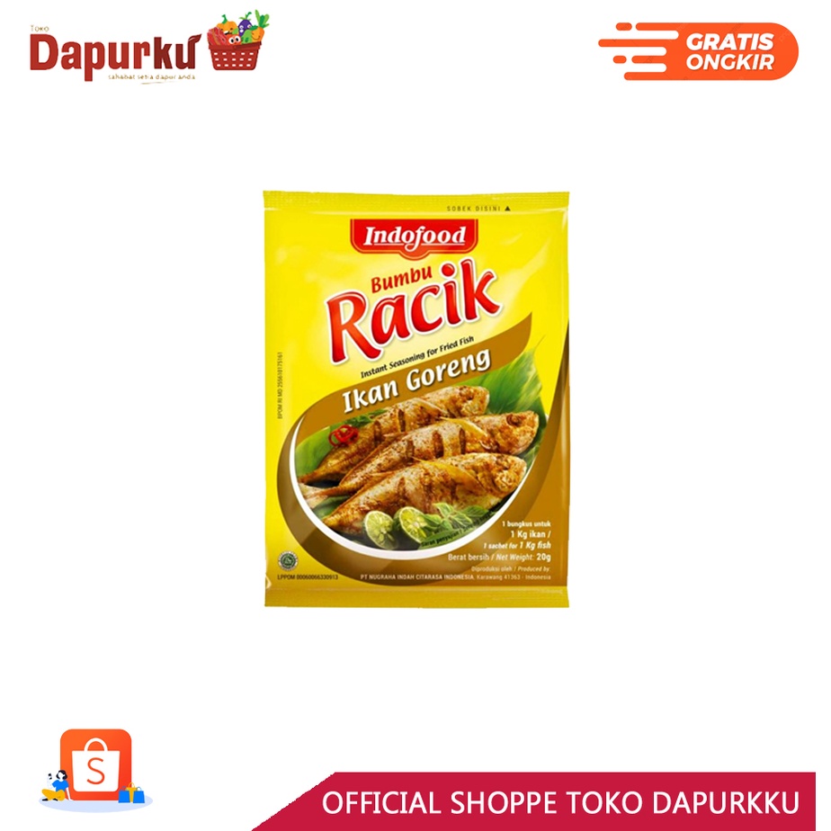 Jual INDOFOOD BUMBU RACIK IKAN GORENG KEMASAN 20gr | Shopee Indonesia