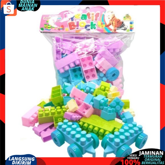 Jual MAINAN ANAK EDUKASI BLOCK BALOK SUSUN ISI 85 UKURAN BESAR DIY ...