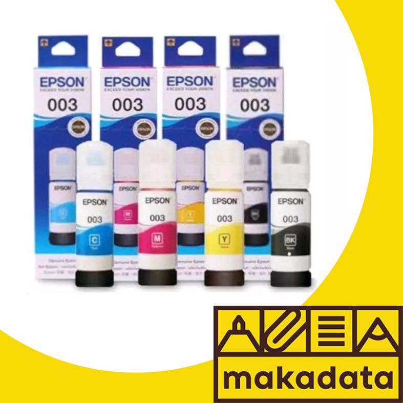 Jual TINTA PRINTER EPSON 003 CYAN MAGENTA YELLOW BLACK MURAH | Shopee ...