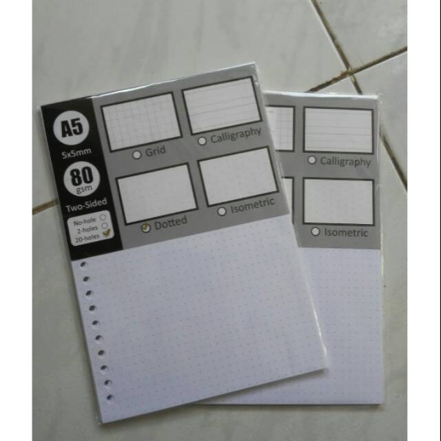 Jual Isi binder ukuran A5 dotted 30 halaman | Shopee Indonesia