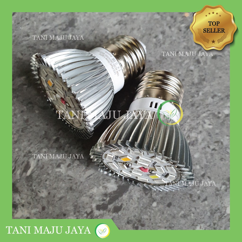Jual Lampu Tanaman UV LED Grow Light E27 18W Full Spectrum Aquascape Hidroponik Aquaponik ...