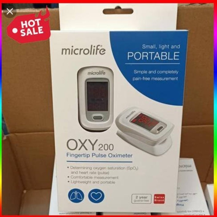 Jual Pulse Oximeter Microlife OXY 200 Original ada izin Kemenkes | Shopee Indonesia