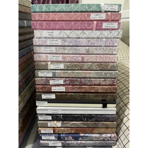 Jual VOAL BUTTONSCARVES Series Louvre, Xanadu, Wave,Granada,Topkapi ...