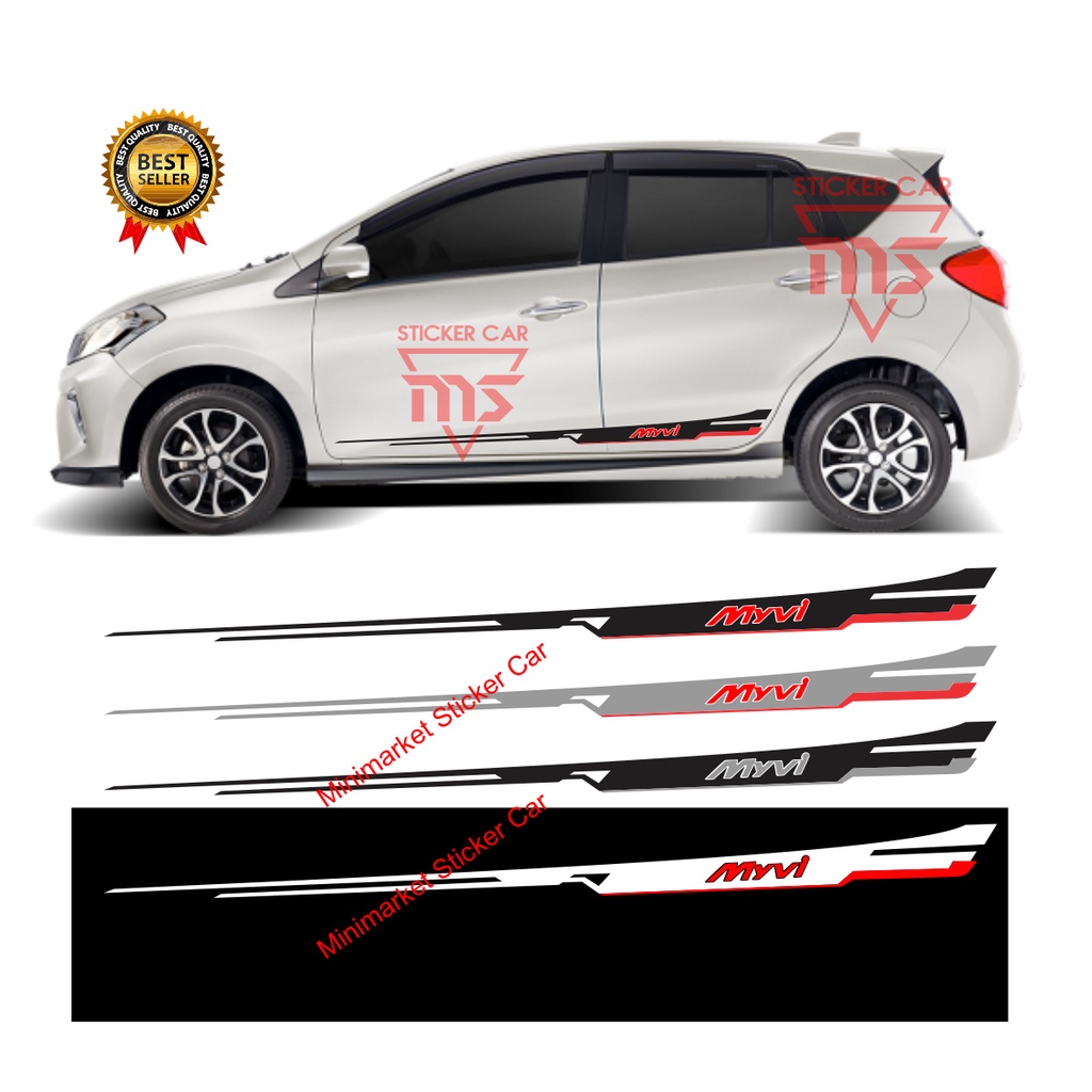 Jual sticker perodua myvi sticker myvi list side body hot promo ...