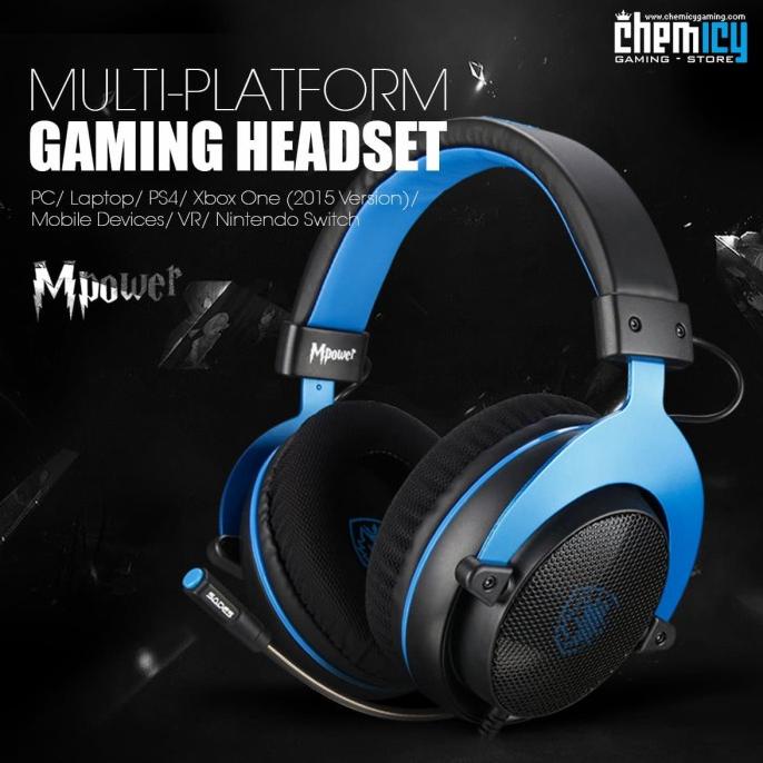 Jual Sades M-Power / Mpower Multi Platform Gaming Headset Termurah | Shopee Indonesia
