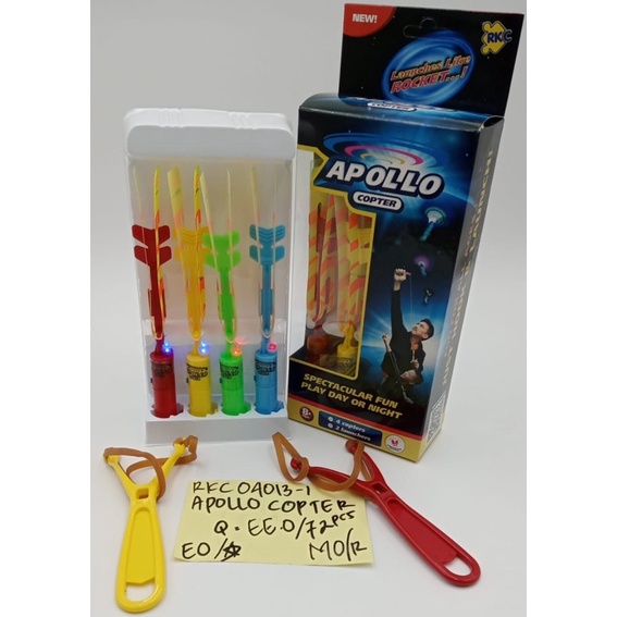 Jual mainan viral kekinian ketapel apollo lempar target nyala roket ...