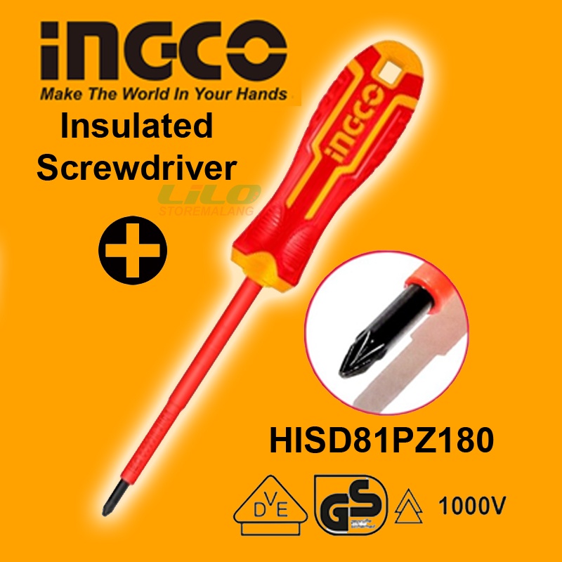 Jual Obeng Listrik Insulated Electric Screwdriver Philips Ingco L347 ...