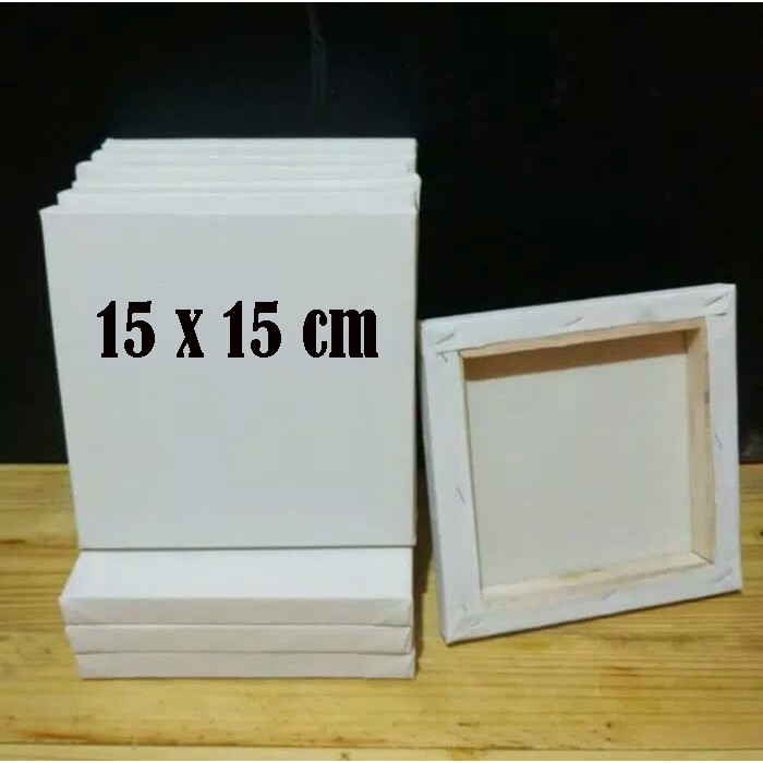 Jual Kanvas Canvas Lukis 15 x 15 cm Mini plus kayu spanram | Shopee ...