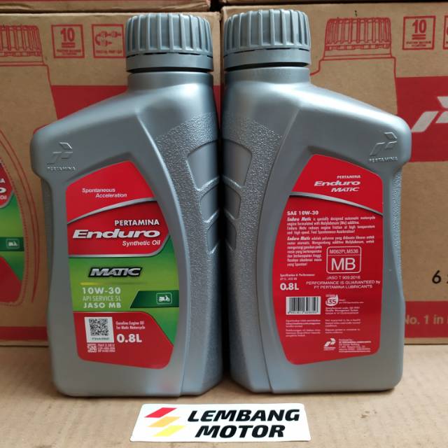 Jual Oli PERTAMINA ENDURO MATIC 10W30 0.8L - 800ml | Shopee Indonesia