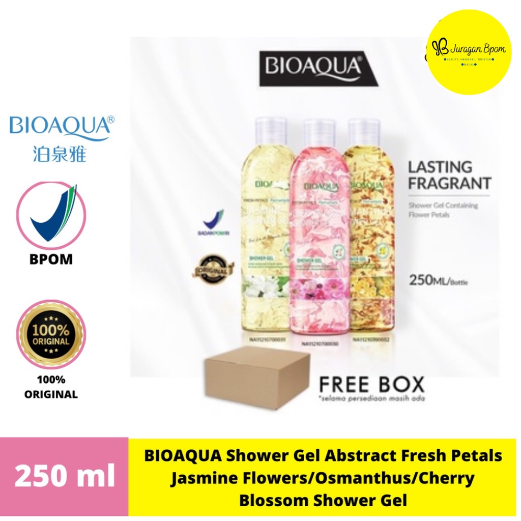 Jual BIOAQUA Shower Gel Abstract Fresh Petals Jasmine Flowers/Osmanthus/Cherry Blossom Shower ...