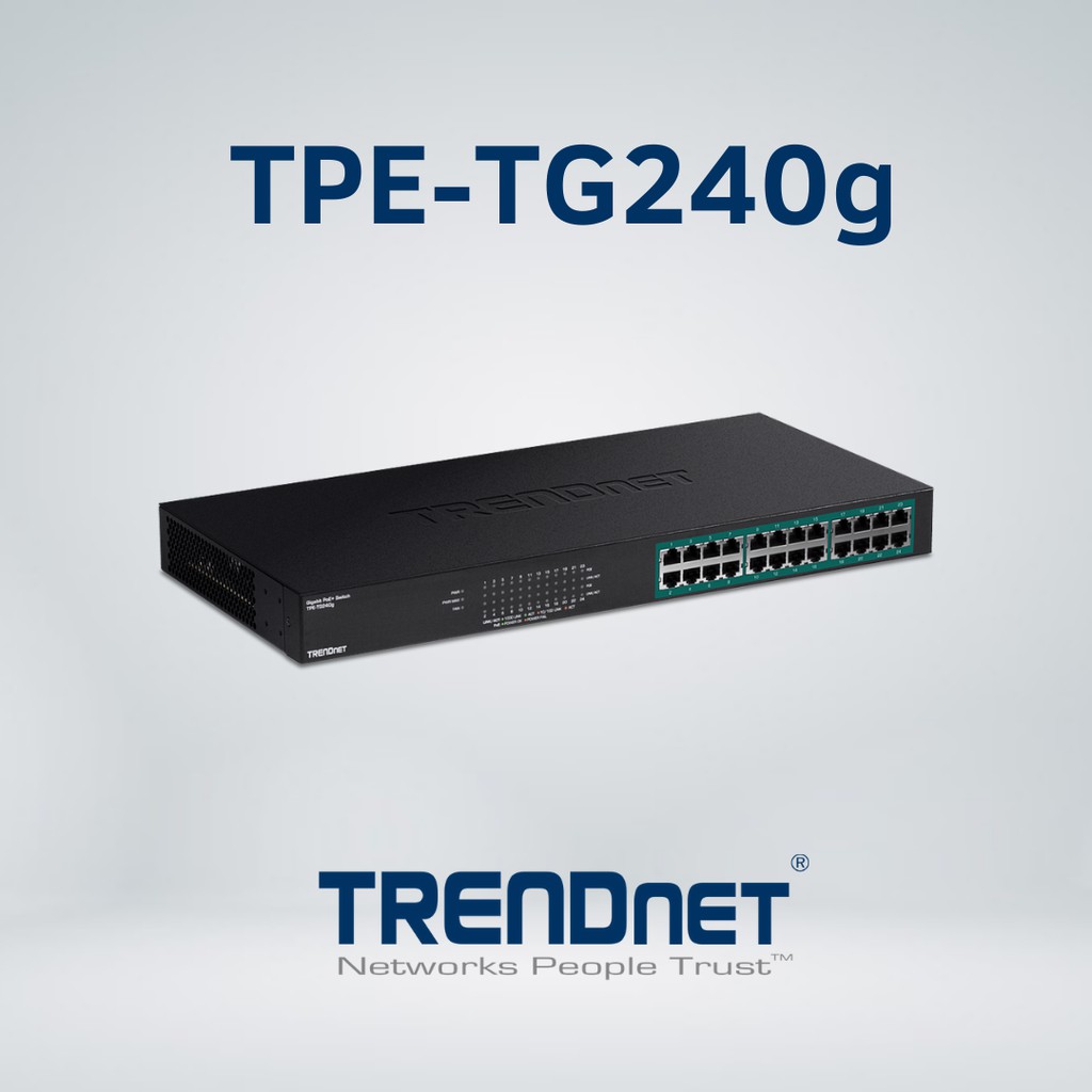 Jual TRENDnet- TPE-TG240g 24-Port Gigabit PoE+ Switch | Shopee Indonesia