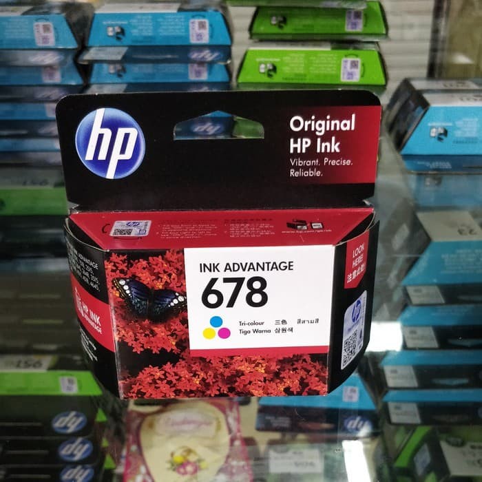 Jual TINTA PRINTER HP 678 COLOR ORIGINAL FOR TIPE PRINTER 1015,1515 ...