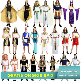 Jual Kostum Kostum Halloween Ratu Firaun Mesir Dewasa, Raja Pangeran ...