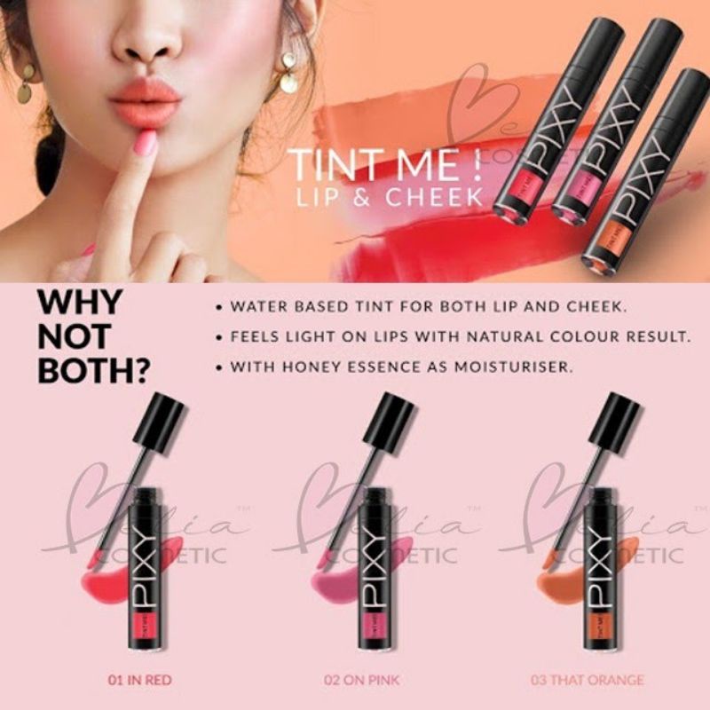 Jual liptint pixy / lip tint pixy no 2 on pink | Shopee Indonesia