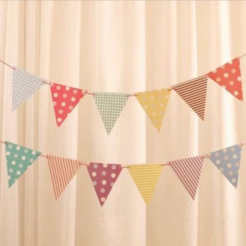 Jual Banner Pesta / Banner Segitiga / Dekorasi Ultah / Flag Happy ...