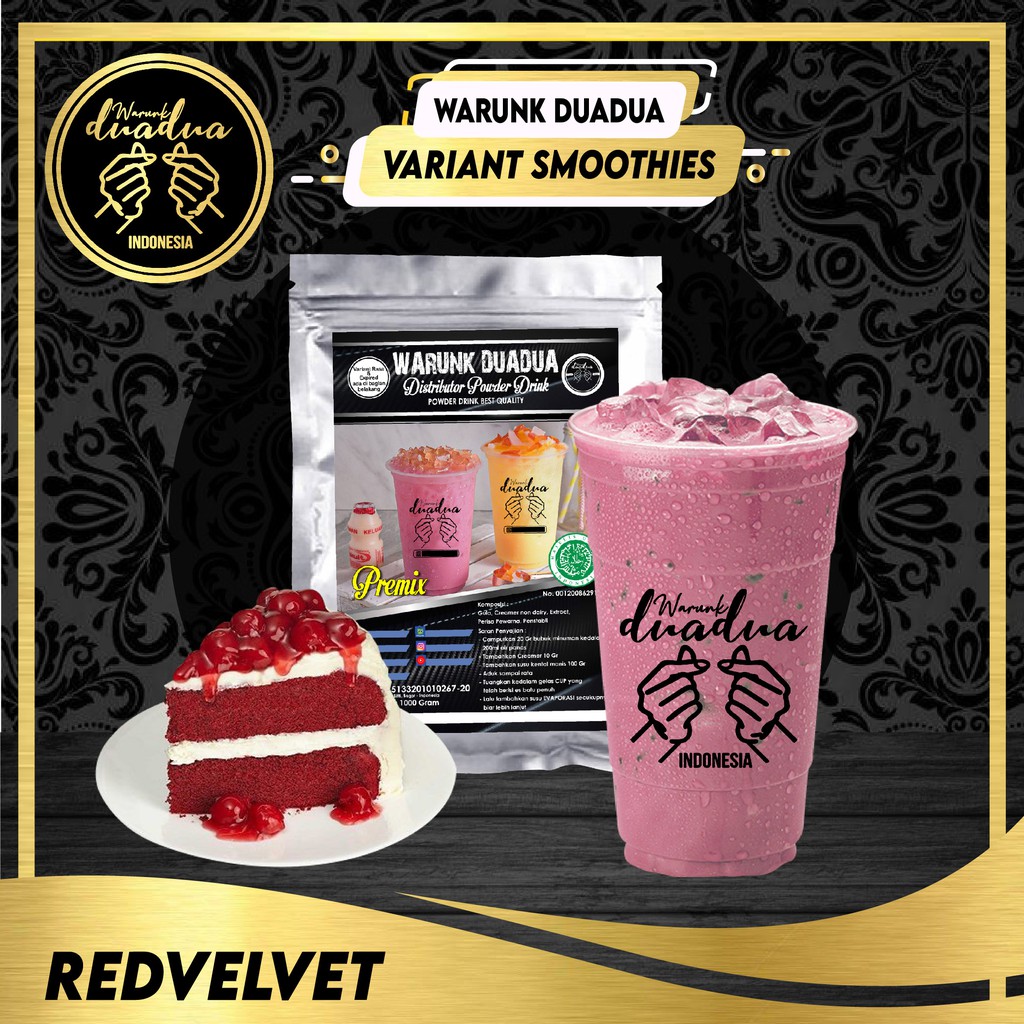 Jual RED VELVET 1kg / Bubuk Minuman Premix Rasa Red Velvet Powder Drink ...